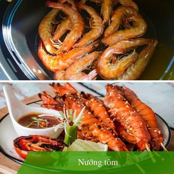 3 cách nướng tôm bằng nồi chiên không dầu siêu ngon tại nhà