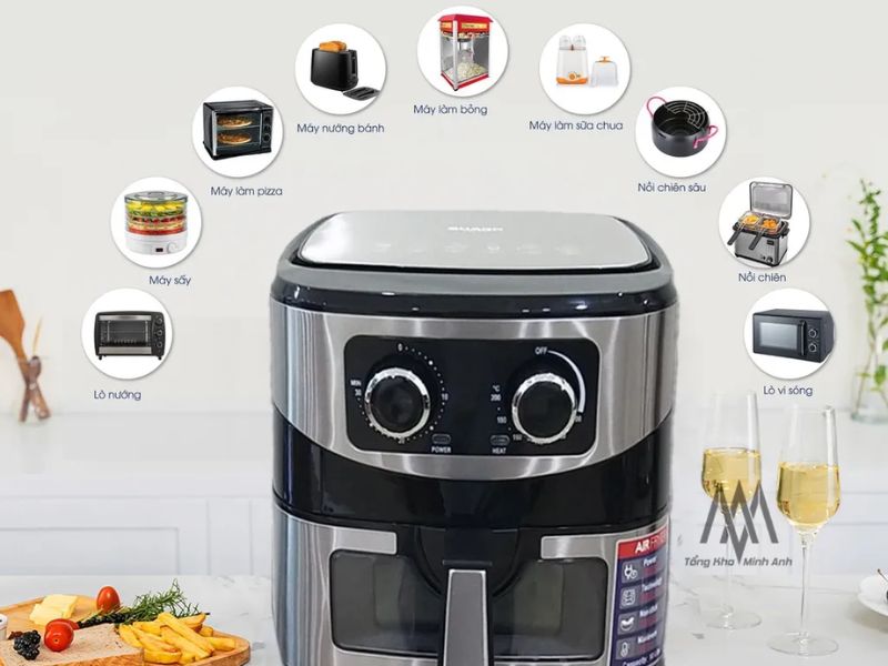 Nồi Chiên Không Dầu Sharp KS10 - Chuối xanh